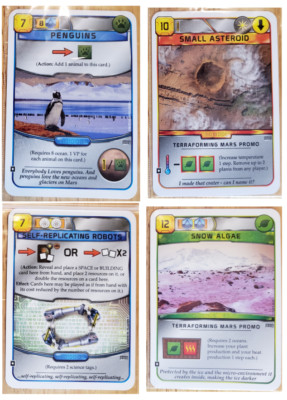 Terraforming Mars Promo Card Asteroid Penguin Snow Algae Self ...