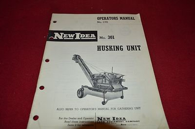 New Idea 301 Husking Unit Operator's Manual MISC | eBay