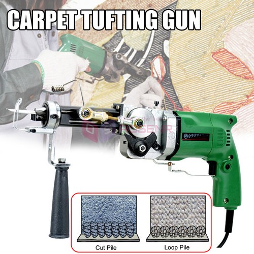 Electric Hand Rug Tufting Gun Portable Carpet Weaving Rug Machine Cut ...