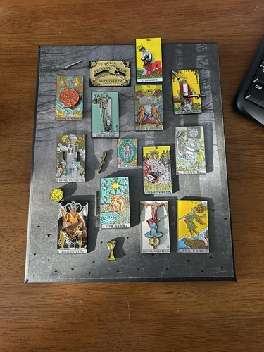 Lot Of 18 Tarot Card Enamel Pins Moveable Parts New Deck Collection ...