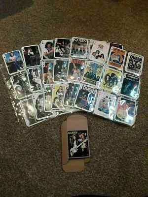 Queen set of 54 playing cards superb condition & box Freddie Mercury ...