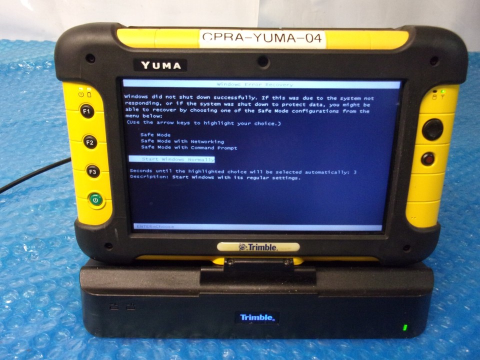 Trimble Yuma PC GPS Data Collector Tablet w/Stylus , Case & ducking ...