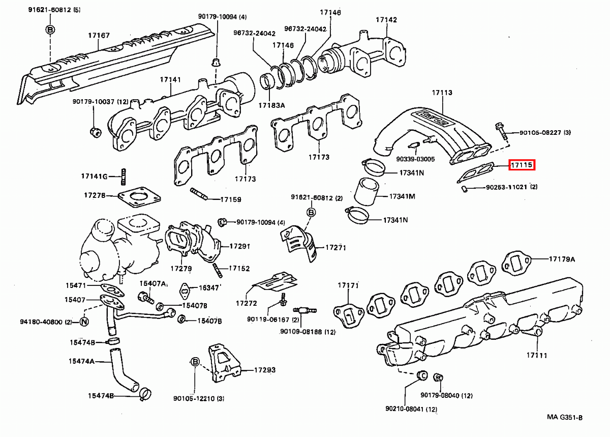 Genuine LandCruiser HZJ105 HDJ81 HDJ80 1HD T 1HZ Intake Manifold Pipe ...