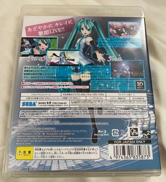 PS3 - Hatsune Miku Project Diva F Sony PlayStation 3 - Japan Japanese ...