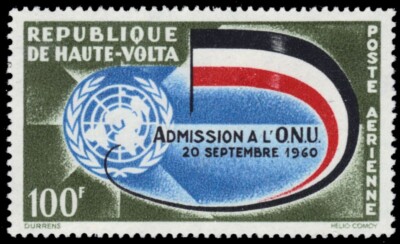 UPPER VOLTA C6 - United Nations Admission "Flag" (pb60810) | eBay