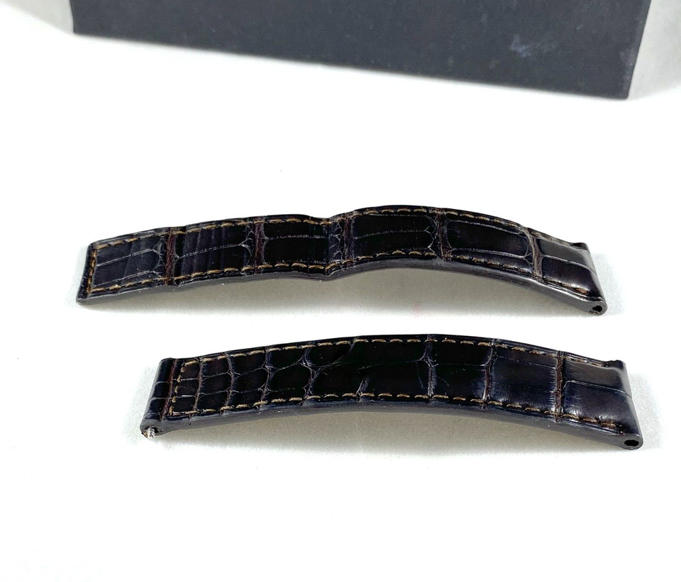 Authentic Tag Heuer Brown Leather Watch Band For Carrera Deployant ...