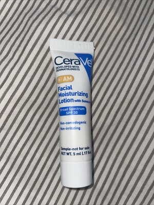 CeraVe Facial Moisturizing Lotion AM SPF 30 5ml 0.17oz Mini Sample Size ...