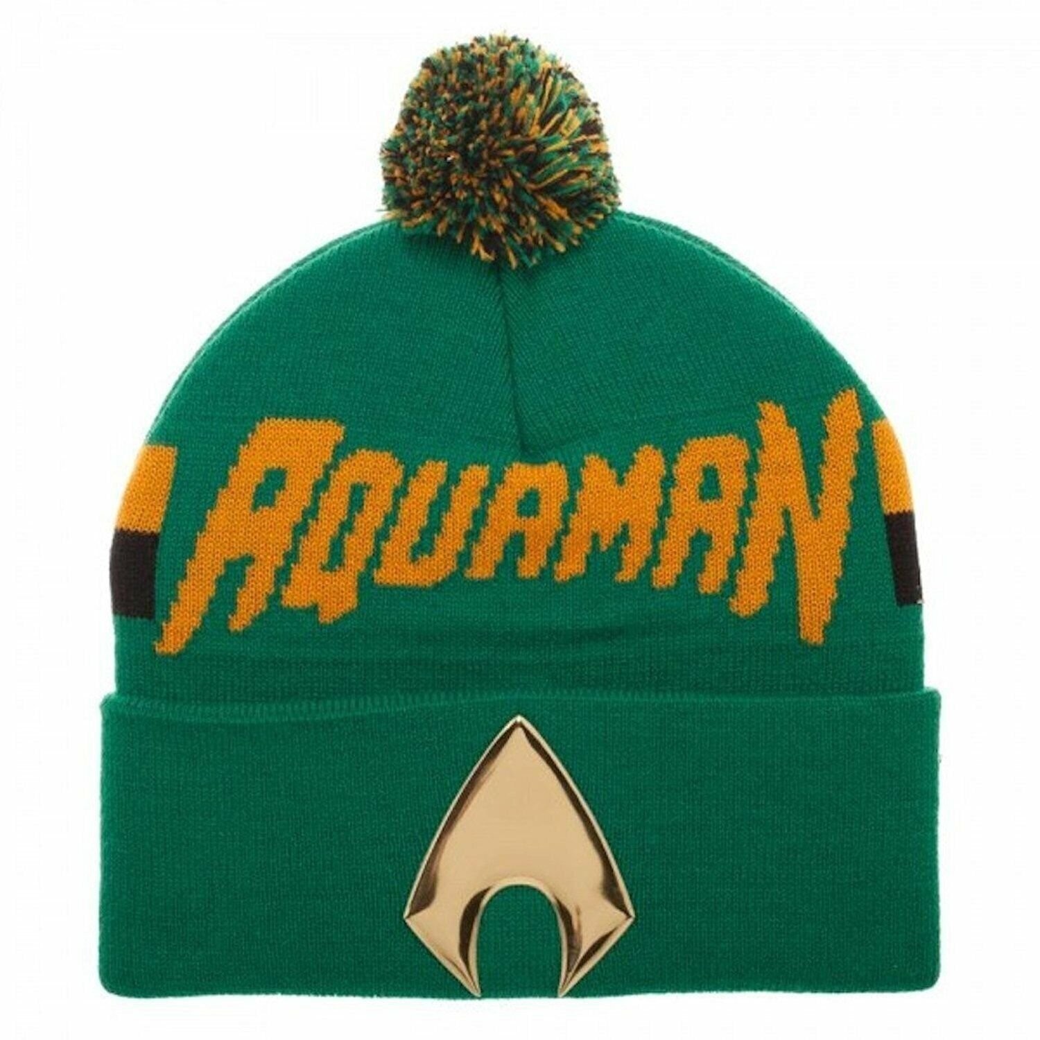 Aquaman Logo Chrome Weld Knit Beanie Hat | eBay UK