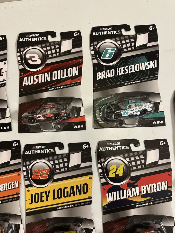 2025 NASCAR Authentics Wave 2 Complete Set of 9 Cars Elliott, Gibbs ...