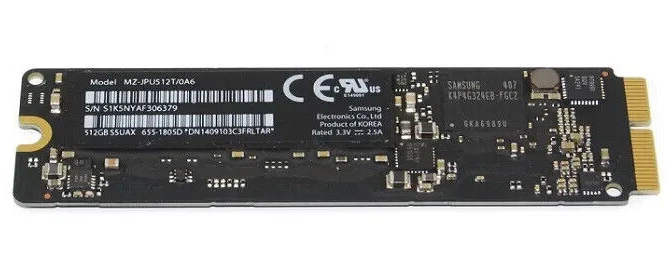 FOR APPLE Solid State Drive (SSD) PCIe 512GB 661-7462 MZ-JPU512T/0A6 ...