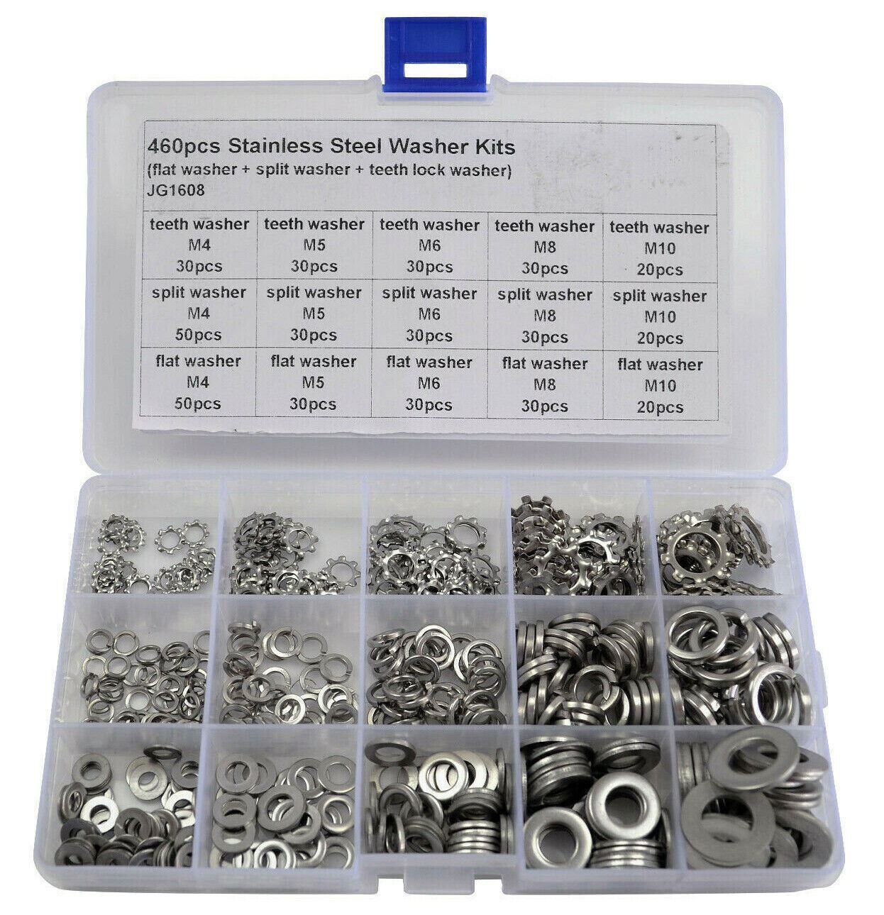 460pc Stainless Steel Washers Grab Kit | eBay