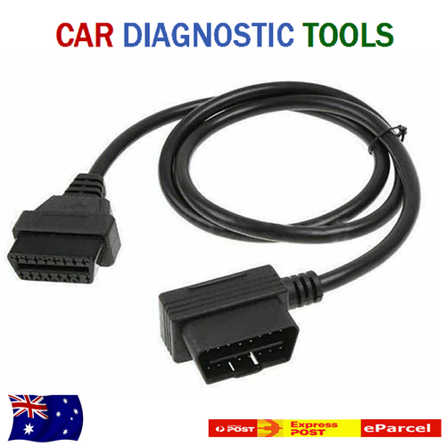 16Pin Male to Female ELM 327 OBDII Extension Cable Connector Auto Car ...