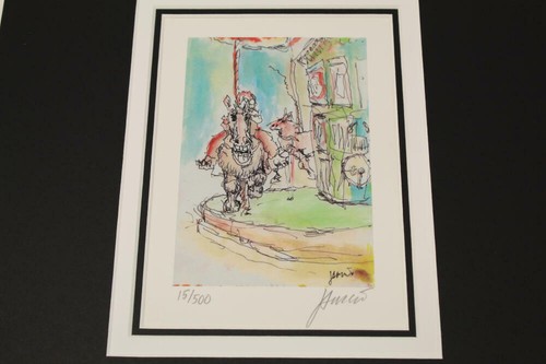 JERRY GARCIA SIGNED AUTOGRAPH "CAROUSEL" LITHOGRAPH - GRATEFUL DEAD ...