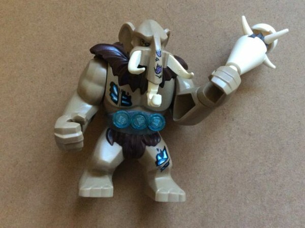 LEGO Mungus Mammoth Maxi Figure Weapon Club Genuine Minifig Chima Beast ...