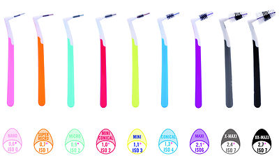 Interprox Plus Interdental Brush Range 0.6mm to 2.7mm | eBay