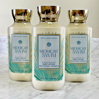 Bath & Body Works Midnight Swim 24 Hour Body Lotion X3 | eBay