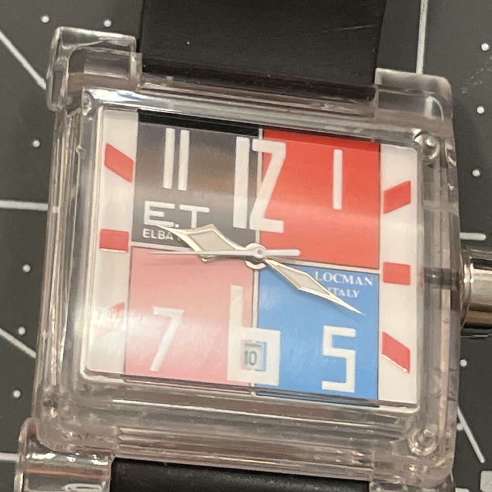 ELBA TEAM ET380 LOCMAN WATCH in Black/White/Red/Blue/Pink Black Band ...