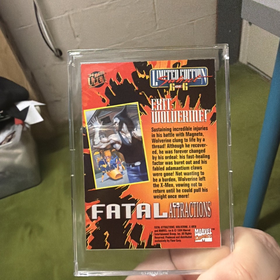 1994 Fleer Ultra X-Men FATAL ATTRACTIONS INSERT chase 6 CARD Set ...