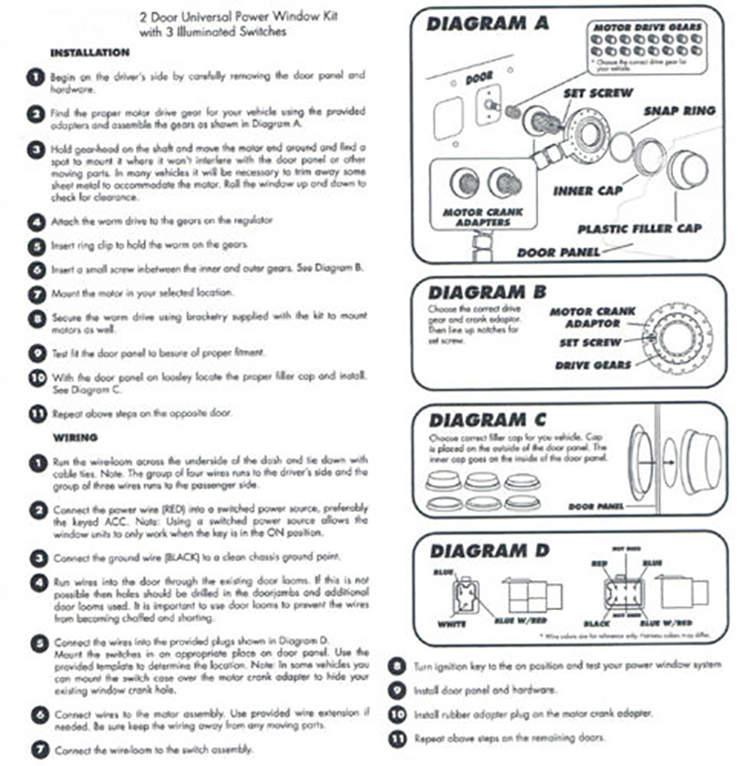 1950-1969 Ford power window kit power window conversion kit | eBay