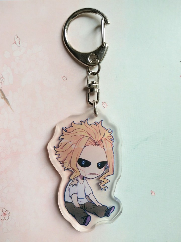 My Hero Academia Shota Aizawa All Might Present mic Acrylic Keyring ...