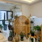 Floor Lamp Iron Wavy line Stands fabric Accordion Pleats Living ...