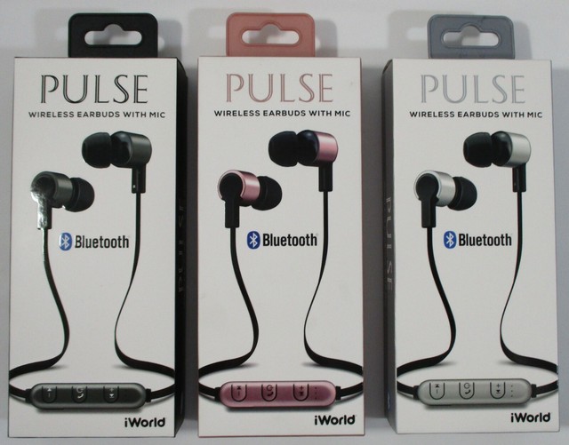 iWorld 110048 Mega Wireless Earbuds With Mic Bluetooth for sale online ...