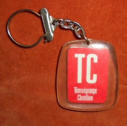 Porte-clés key ring TC Témoignage Crétin , euh Chrétien | eBay