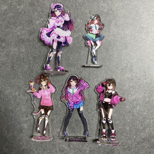 Hololive Acrylic stand lot set 5 Roboko VTuber 0th generation members ...