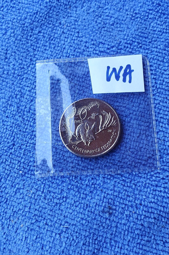 2001 TWENTY CENT COIN ** UNCIRCULATED ** WEST AUSTRALIA CENTENARY OF ...