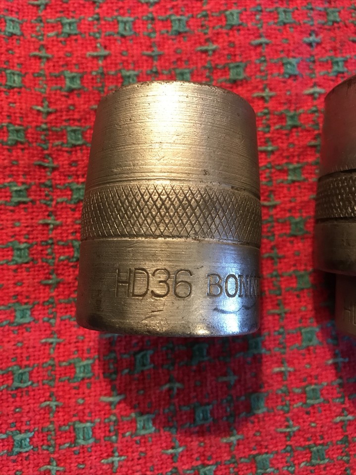 VINTAGE BONNEY 3/4" DRIVE SOCKETS 1-1/2 1-1/8 CV Knurled Nice! | eBay