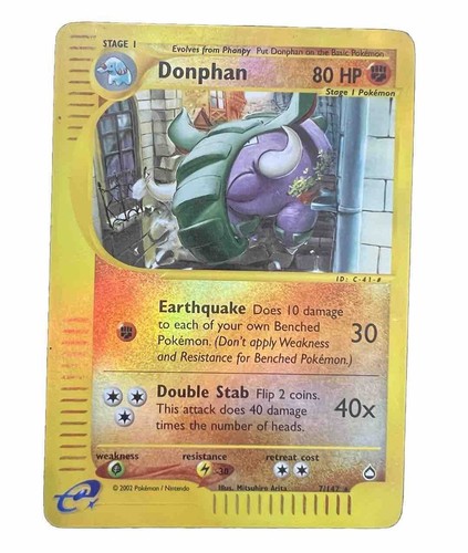 Donphan - Aquapolis - 7/147 Holo REVERSE Holo | eBay
