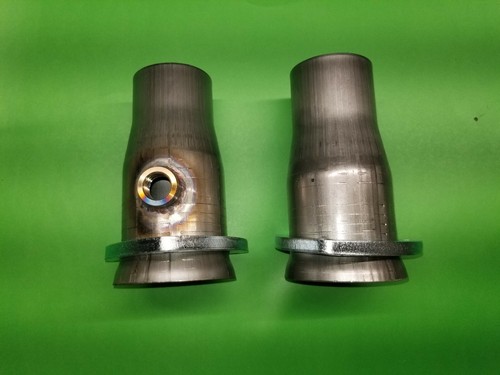 3"Ball Header To 2.5"409 Stainless 3 Bolt Socket With 02 Bung Collector ...