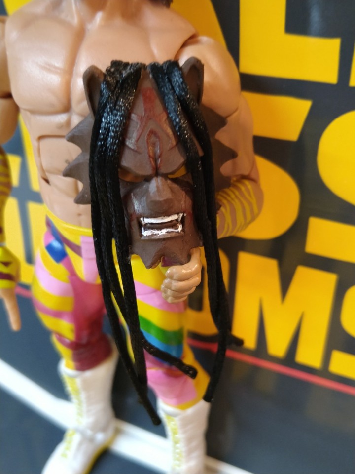 Custom Jacob Fatu Wolf Mask For Action Figures Toy Mattel Elite WWE WWF ...