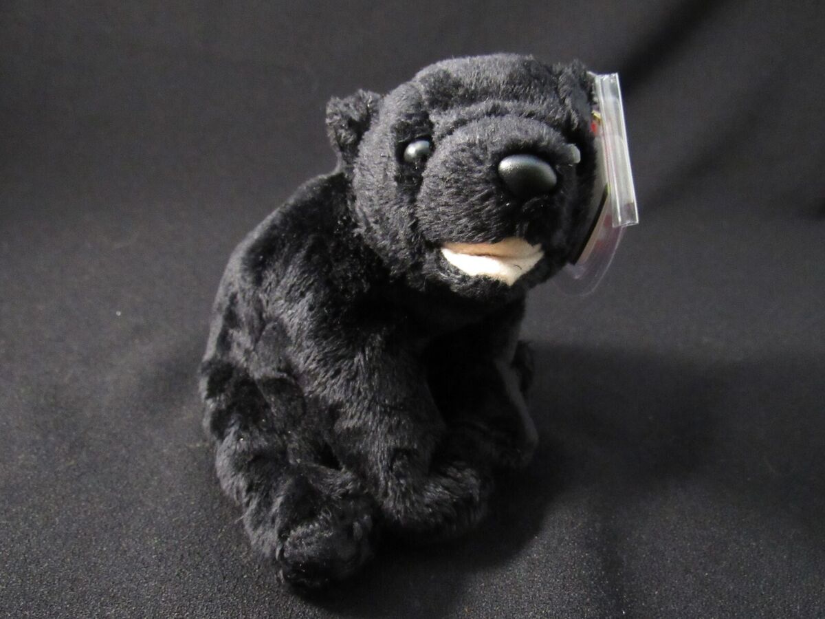 TY Original Beanie Baby Cinders the Black Bear 2000 Edition eBay