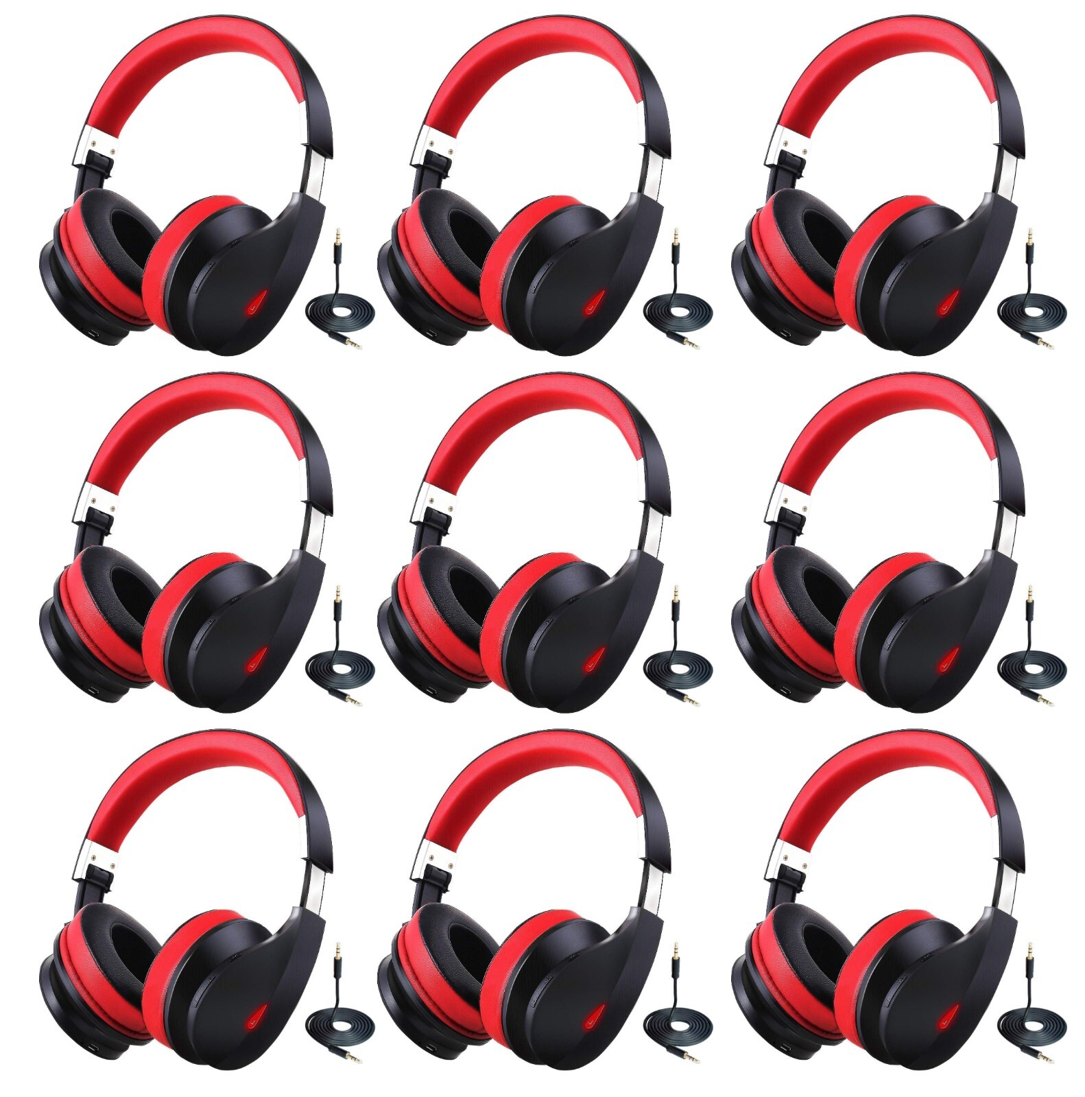 9x Ausdom AH2 Stereo Bass Foldable Wireless Wired Headphone w ...