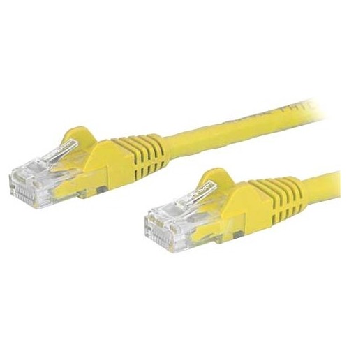 StarTech 8 ft Yellow Cat6 Cable with Snagless RJ45 Connectors - Cat6 ...