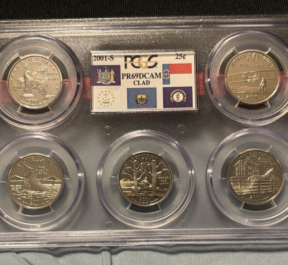 Complete Set of 50 State Quarters; 1999-2008 PCGS PR69DCAM | eBay