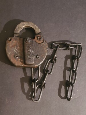 Vintage B&O Railroad Lock and Chain Made By Adlake (NO KEY) Serial ...