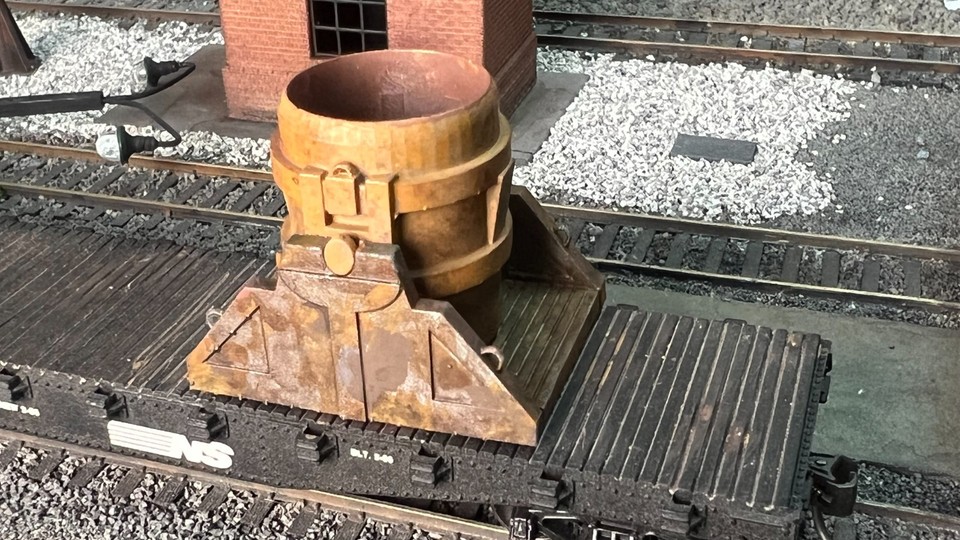 HO Scale Steel Mill Ladle / Cauldron – Flat Car Wagon Load (2 ...