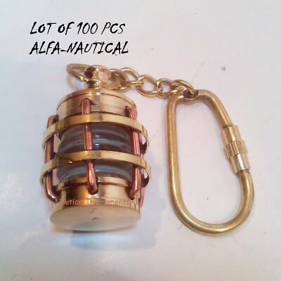 COLLECTIBLE BRASS LAMP KEY CHAIN LANTERN KEY CHAIN LOT OF 100 UNIT | eBay