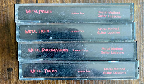 METAL METHOD 4 cassette lot heavy metal guitar licks | eBay