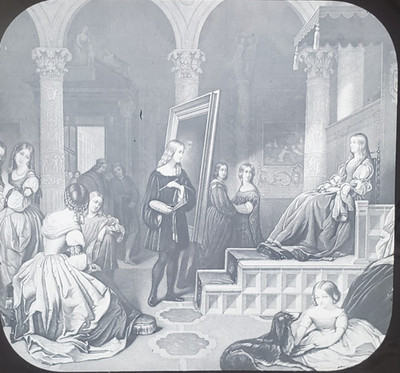 Raphael Painting Princess of Arragon, T.H. McAllister Magic Lantern ...