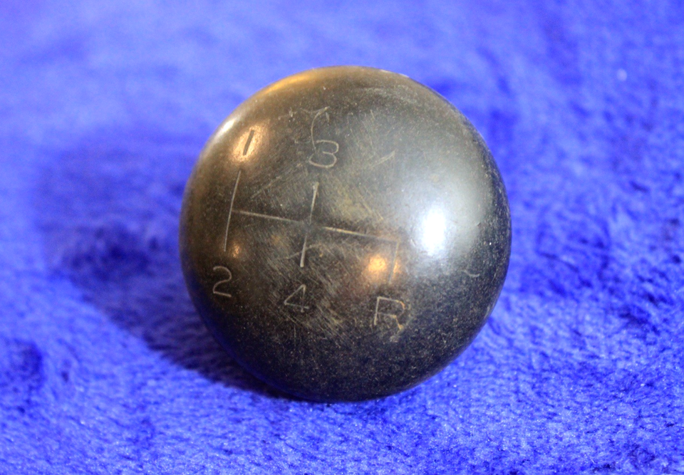 Black 4 Speed Gear Shift Knob Hot Rod Handle Chevy Ford Mopar Pontiac ...