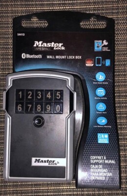 Master Lock 5441D Bluetooth Wall Mount Key Storage Lock Box Keyless ...