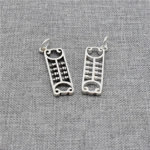 2 Sterling Silver Abacus Charms 925 Silver for Chinese Bracelet ...