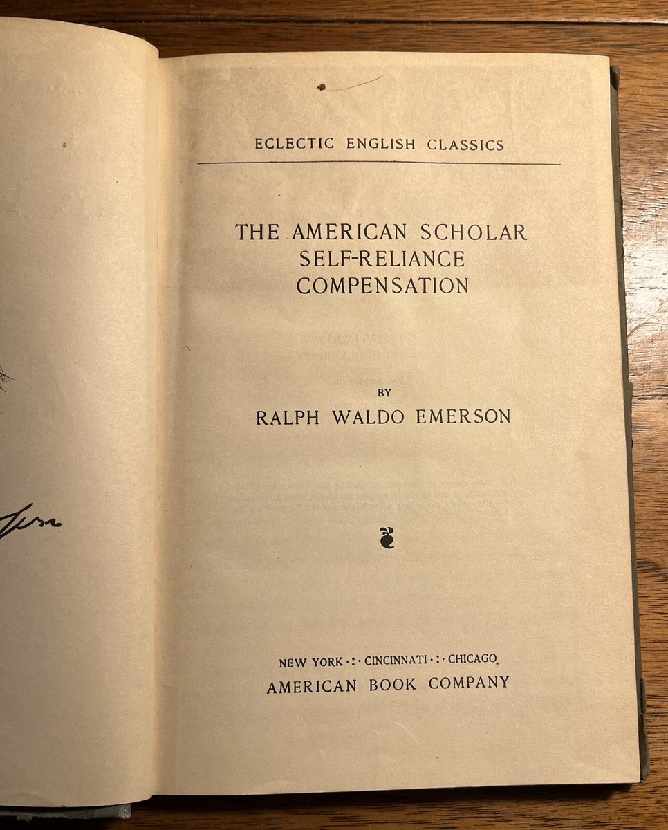 The American Scholar Ralph Waldo Emerson