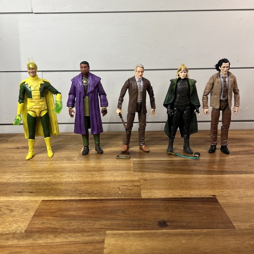 MARVEL LEGENDS MOBIUS KANG LOKI SYLVIE & CLASSIC LOKI 5 FIGURE LOT ...