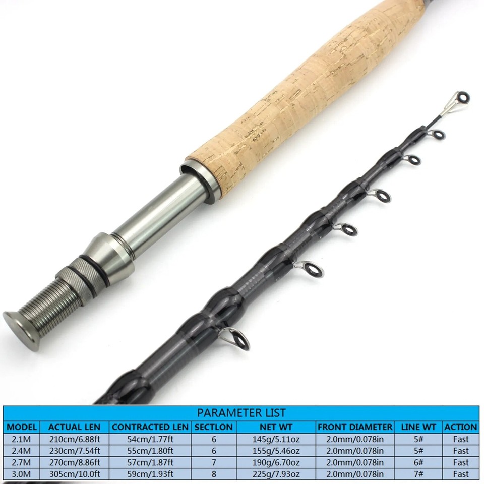 2.1M-3.0M Fly Fishing Rod Fenwick fenlite Fly Fenlite Fly Fishing cork ...