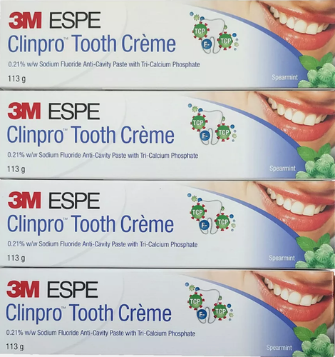 4X3M Clinpro Tooth Creme Anti-Cavity Whitening Sodium Fluoride ...