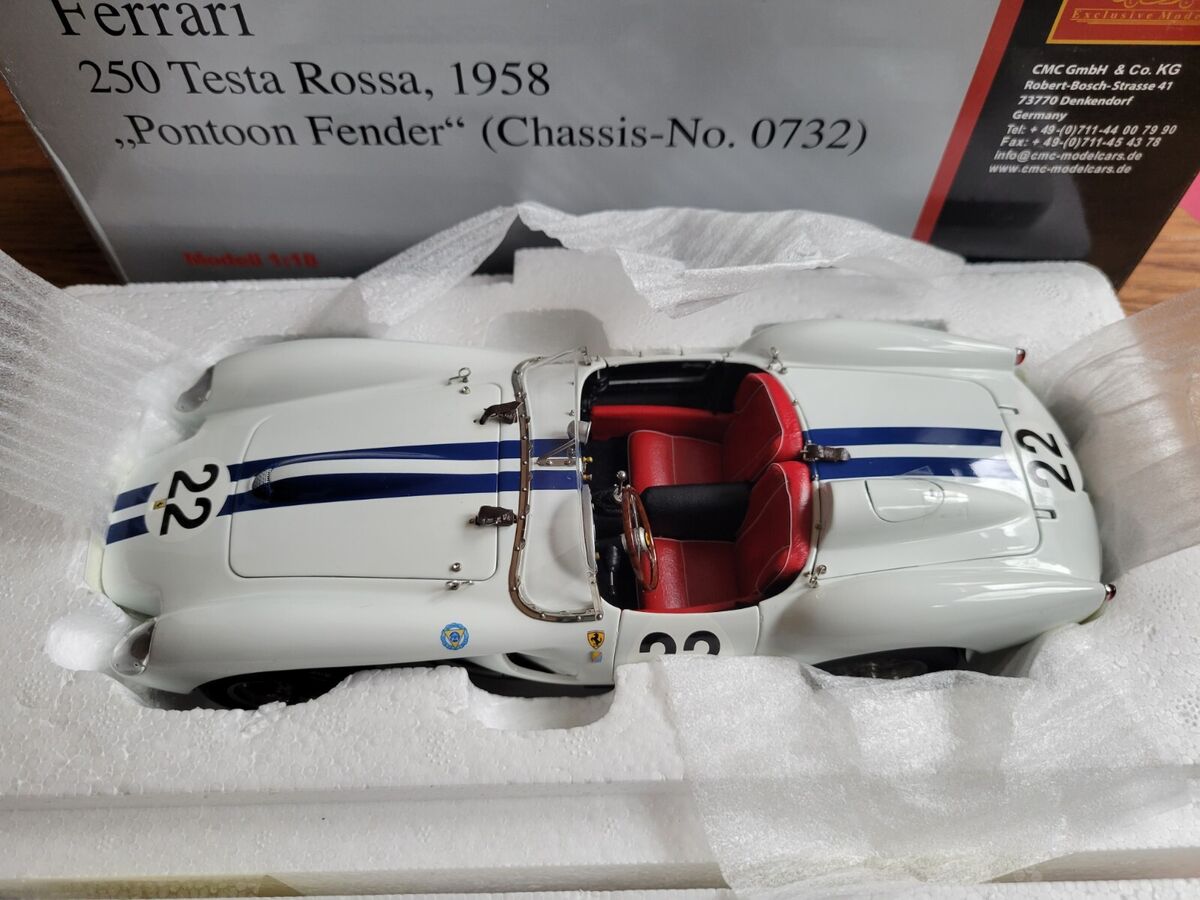 1/18 CMC 1958 Ferrari 250 Testa Rossa Pontoon Fender Chasis 1/18 CMC 1958 Ferrari 250 Testa Rossa Pontoon Fender Chasis